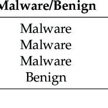 Summary Of Malware Data In Dataset B Download Scientific Diagram