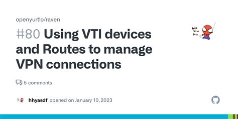Using Vti Devices And Routes To Manage Vpn Connections · Issue 80