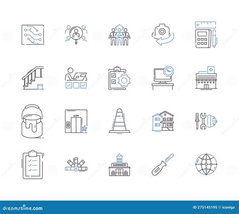 Engineering And Design Outline Icons Collection Engineering Design Technical Cad Innovate
