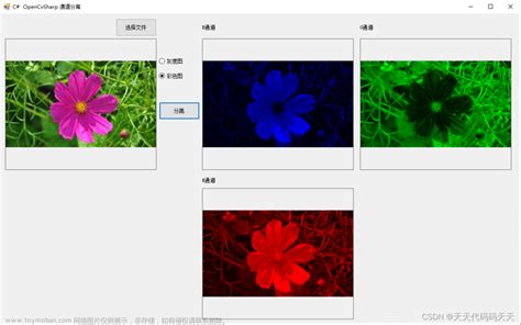 C Opencvsharp 通道分离 Toy模板网