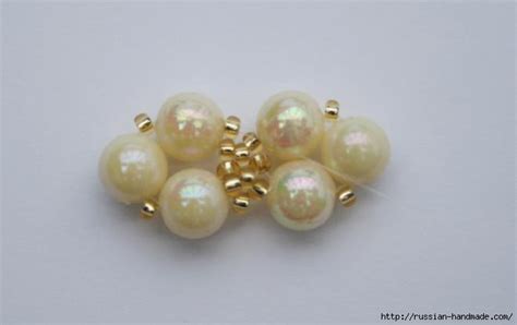 Сережки из бисера и бусин. Мастер-класс - Russian-Handmade.com