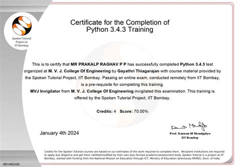 Prakalp Raghav P P On Linkedin Im Thrilled To Share That Ive Successfully Completed The