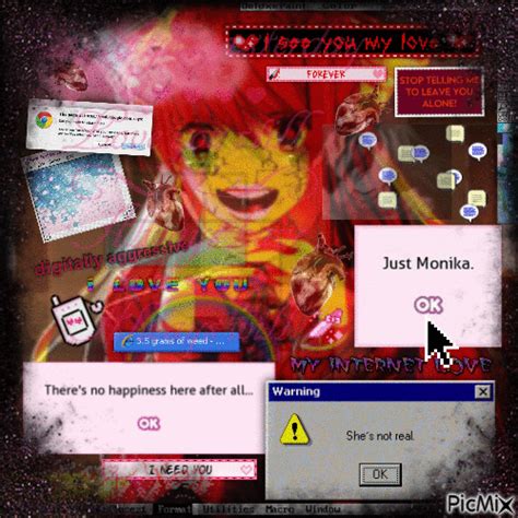 Just Monika Free Animated  Picmix