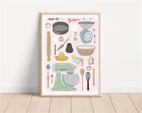 Baking Poster Cookery Print Star Baker T Bake Off Poster Cake