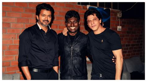 Shah Rukh Khan Atlee Meets Vijay On Sets Of Varisu Tamil News The
