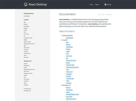 React Desktop By Gabrielbull A React Template Built At Lightspeed