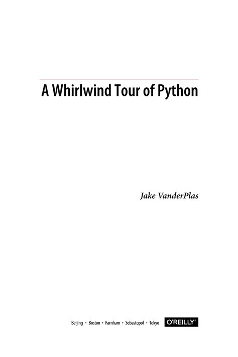SOLUTION A Whirlwind Tour Of Python Studypool