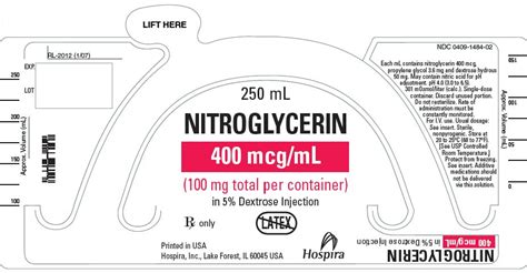 Nitroglycerin In Dextrose Fda Prescribing Information Side Effects And Uses