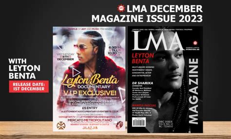 International Lma Magazine December Issue With Leyton Benta Multi