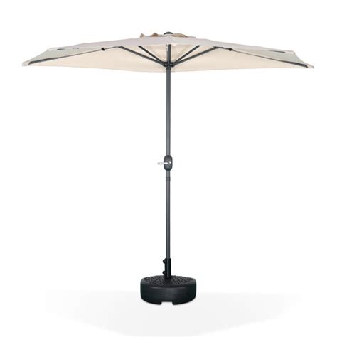 Dakota Fields 2 5m Round Half Parasol For Balcony Wayfair Co Uk