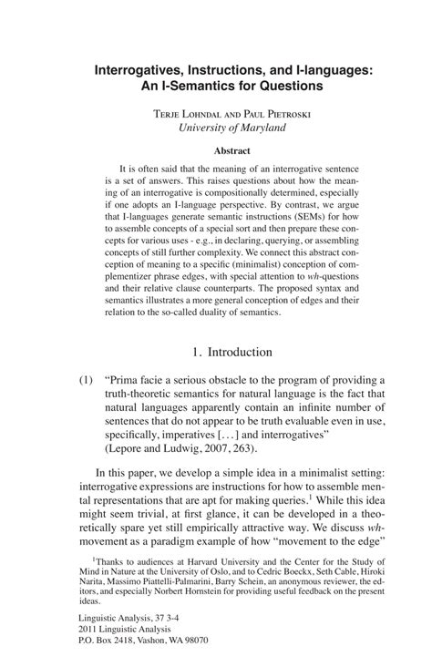 pdf interrogatives instructions and i languages an i semantics for