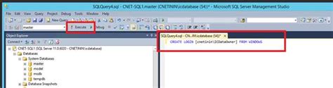 Using Active Directory Accounts With Sql Server In Cic Technical Reference Run Sql Server