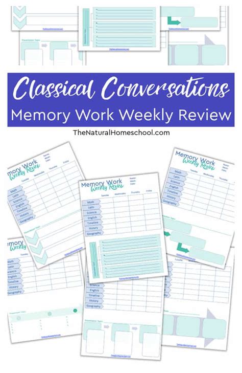 Free Printable Classical Conversations Memory Work Free Homeschool