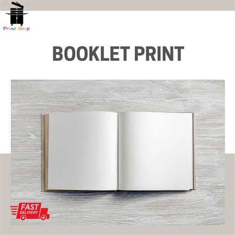 Booklet Printing In A4 Or A5 Size Print On A3 Or A4 Paper Shopee Malaysia