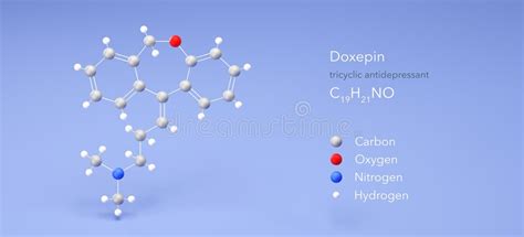 Doxepin Molecule Stock Illustrations 5 Doxepin Molecule Stock