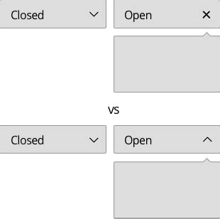 Gui Design Alternative Way To Represent To Open Or Close A Dropdown User Experience Stack