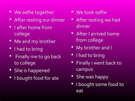 Grammar Error In Writing Ppt