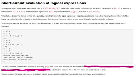 chapter 3 conditionals short circuit evaluation of logical