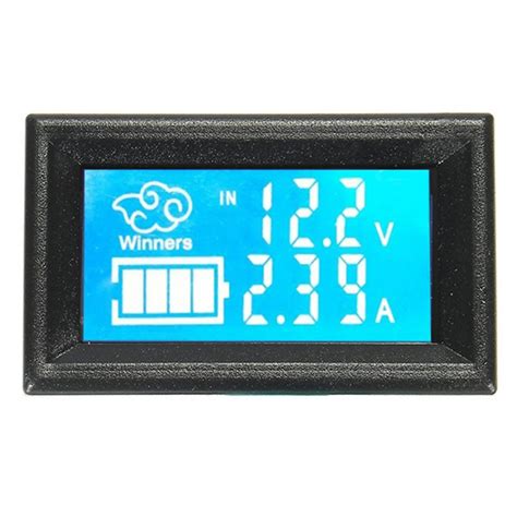 Dc Meter Lcd Digital Dual Display Voltage Current Rs485 Voltmeter