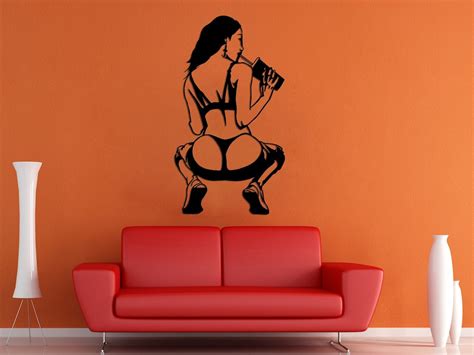 Seductive Female Figure Wall Decor DXF Sexy Girl Wall Art Dxf Etsy
