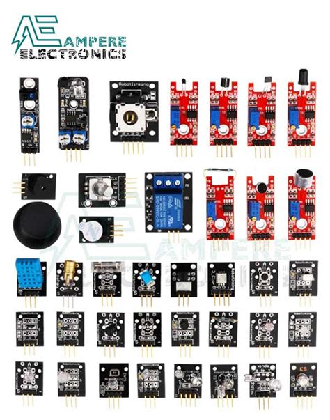 37 In 1 Sensor Kit For Arduino And Microcontrollers Ampere Electronics