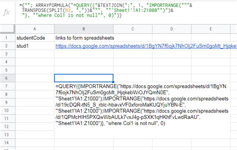 Google Sheets Array Formula Split And Import Range Stack Overflow