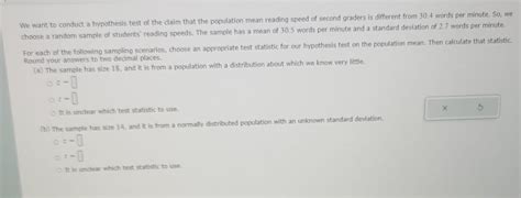 Solved We Want To Conduct A Hypothesis Test Of The Claim Chegg