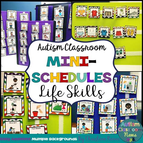 Autism Classroom Mini Schedules For General School Activities Autism