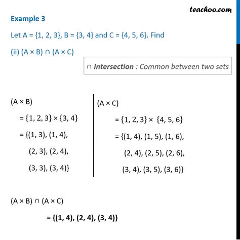 Example 3 Let A 1 2 3 B 3 4 And C 4 5 6