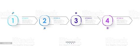 벡터 인포 그래픽 라벨 디자인 템플릿 아이콘과 4 옵션 또는 단계 프로세스 다이어그램 프리젠 테이션 워크 플로우 레이아웃 배너 순서도 정보 그래프에 사용할 수 있습니다 0