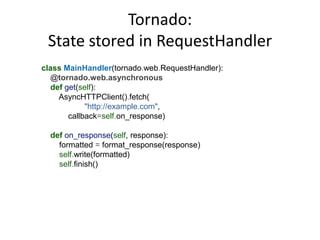 Python Async Web Frameworks And Mongodb Ppt
