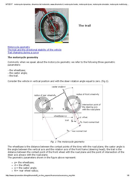 motorcycle dynamics pdf pdf land vehicles force