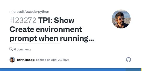 TPI Show Create Environment Prompt When Running Pip Install With Global Python Issue
