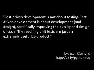 PyCon APAC Django Test Driven Development PPT