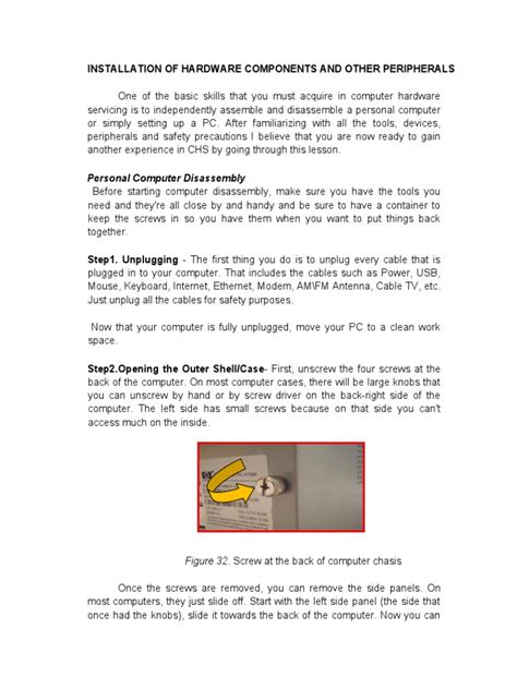 pc disassembly and assembly pdf personal computers electrical