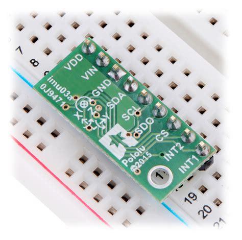 Pololu Lsm6ds33 3d Accelerometer And Gyro Carrier With Voltage Regulator