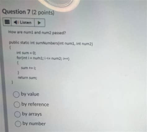 Solved Question 7 2 ﻿pointshow Are Num1 ﻿and Num2