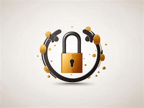Premium Photo Security Shield Lock Icon On White Background 3d Render