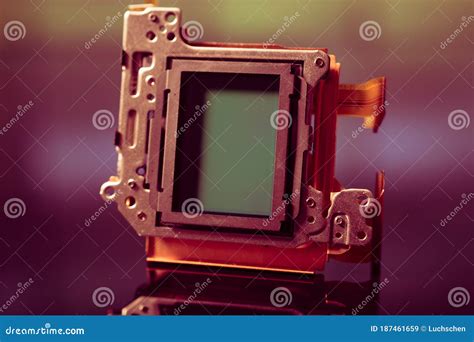 Modern Cmos Camera Image Sensor Digital Dslr Camera Cmos Sensor Removed From Camera Stock Image