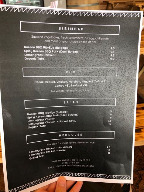 Chops Menu Full Menu Update 2026