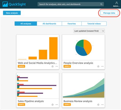 Create Business Intelligence Dashboards Using Amazon Quicksight