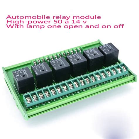 6 Channel Automotive Relay Module Driver Board Module PLC Output Board Amplifier Board In