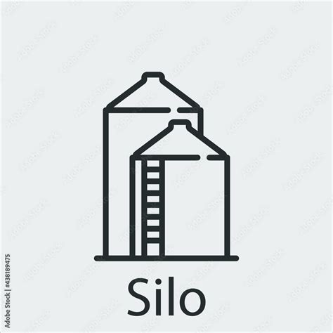 Silo Icon Vector Icon Editable Stroke Linear Style Sign For Use Web