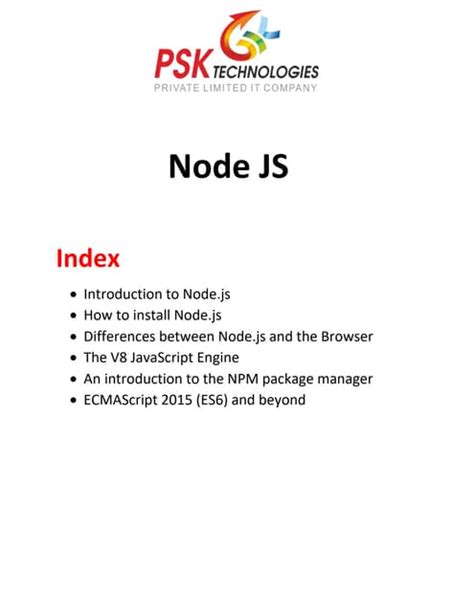 Nodejs presentation | PDF | Web Development | Internet