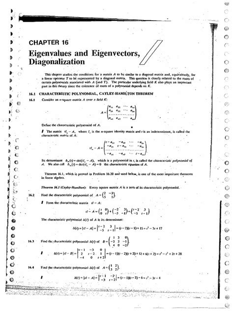 tnset eigen values and eigen vectors notes pdf