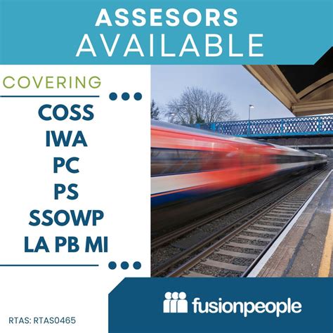 We Have Experienced Assessors Available For Work Place Assessment Fusion People Training
