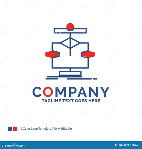 Company Name Logo Design For Algorithm Chart Data Diagram Fl Stock