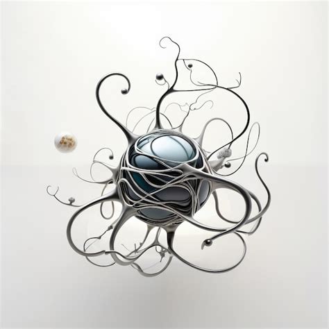 Premium Photo Sculpture Of A Ball And Wire Structure