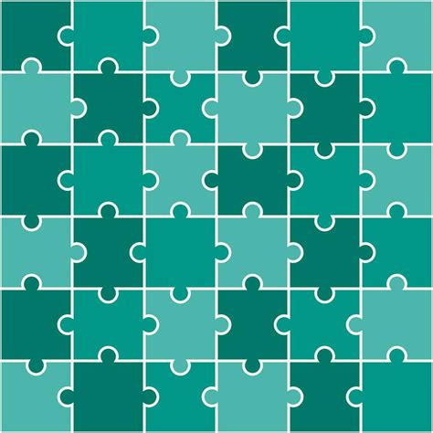 Green Jigsaw Pattern Jigsaw Line Pattern Jigsaw Seamless Pattern Decorative Elements