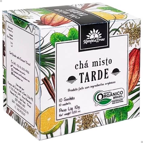 Chá Da Tarde Orgânico Sachê Kampo De Ervas Raiz Nativa